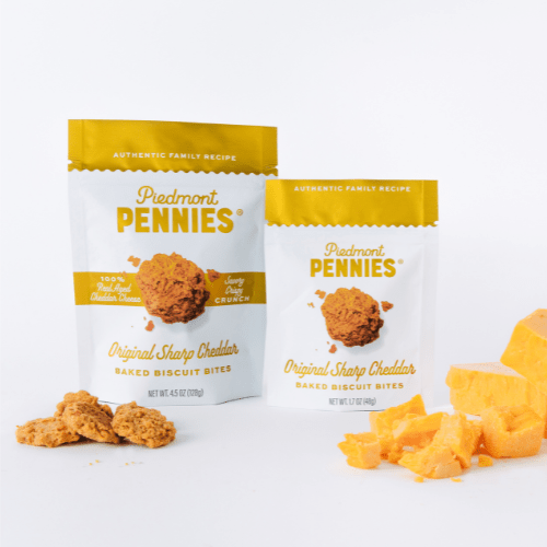 Piedmont Pennies Cheddar Cheese Crackers - Unique Homemade Snack